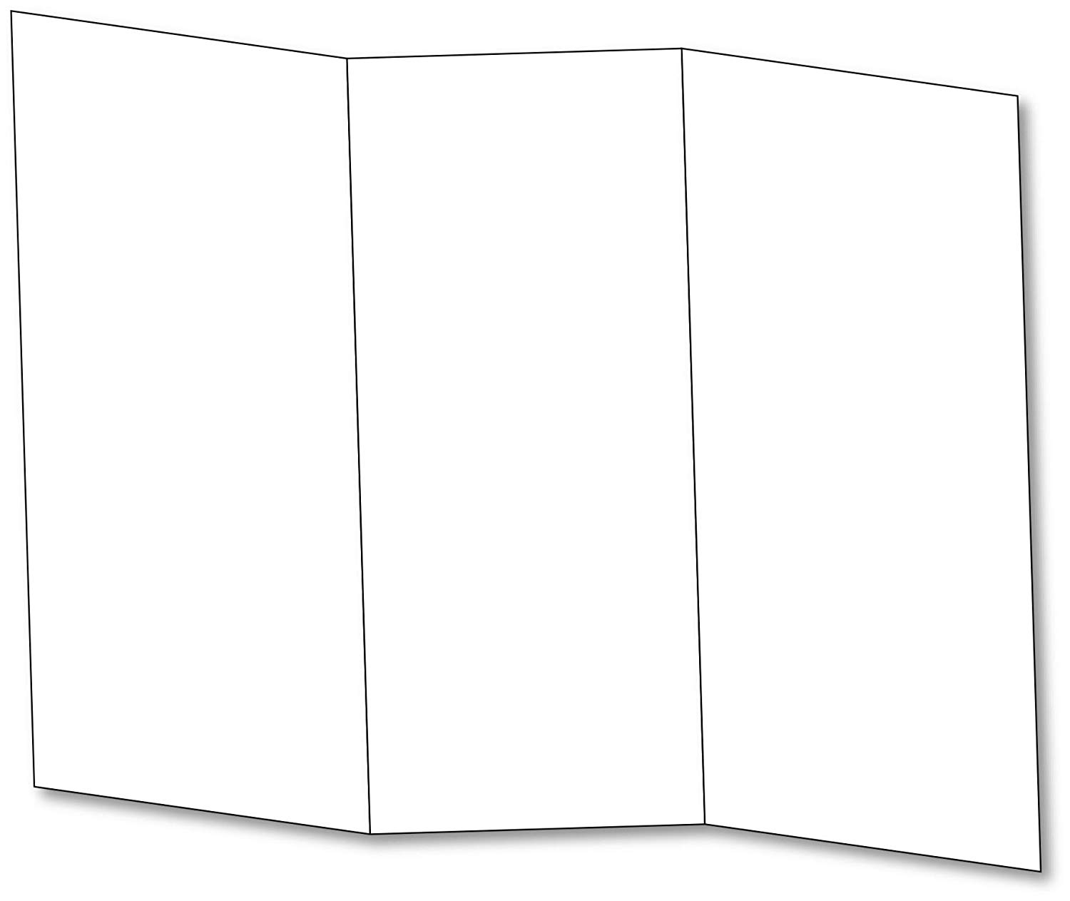 Bright White Tri-Fold Brochure Card Stock - Scored for Easy Fold ...